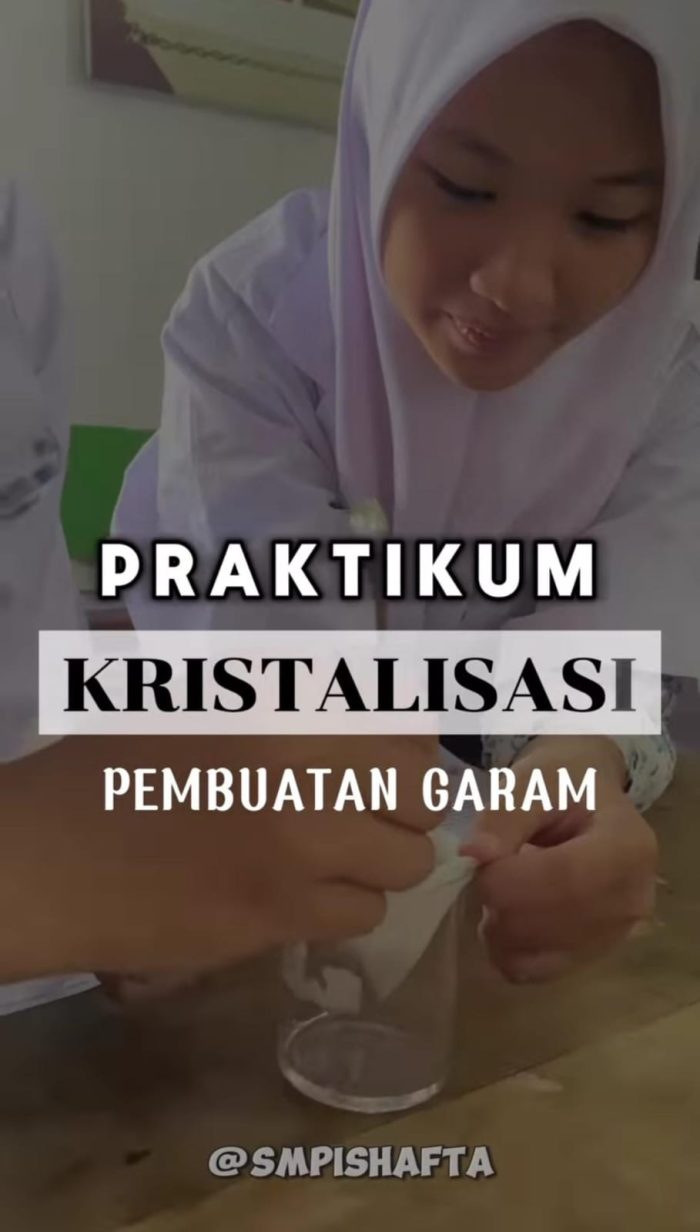 Kristalisasi Pembuatan Garam - Sekolah Islam Shafta Surabaya