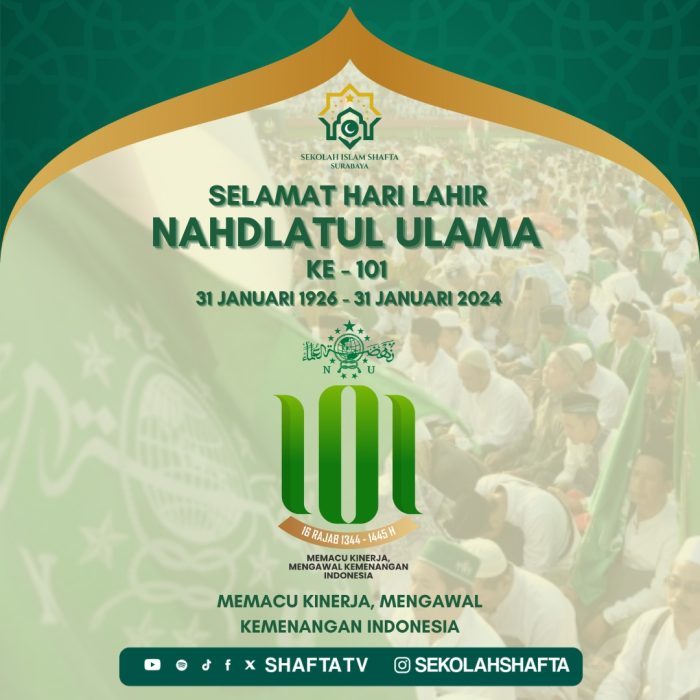 Harlah NU ke-101 - Sekolah Islam Shafta Surabaya